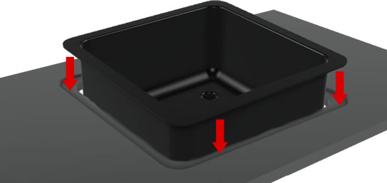 Epoxy Resin Sinks Drop-In Undermount ADA Epoxy Pegboards